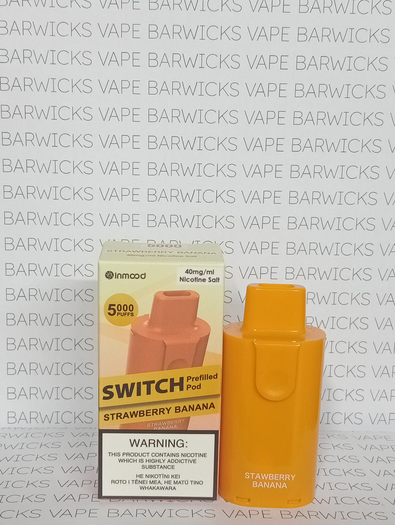 INMOOD Switch Strawberry Banana Prefilled Pod – Barwicks Vape Mart